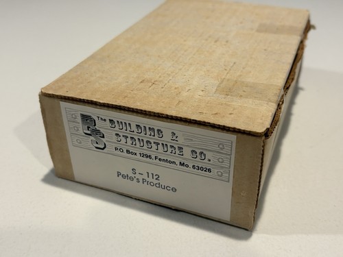 S Scale Building & Structures Co. Kit #S-112 Pete’s Produce Building ...