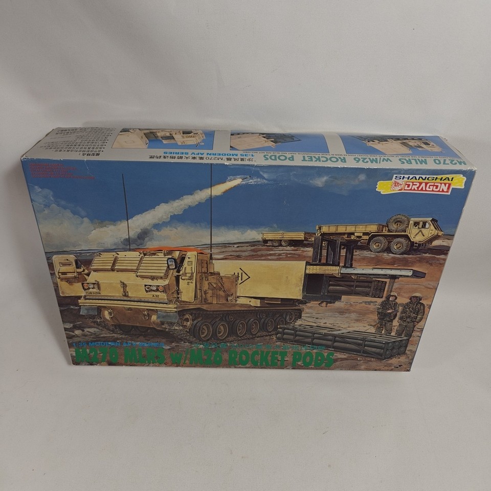 DML M270 MLRS w/M26 Rocket Pods 3523 1/35 FS NEW Model Kit ‘Sullys ...