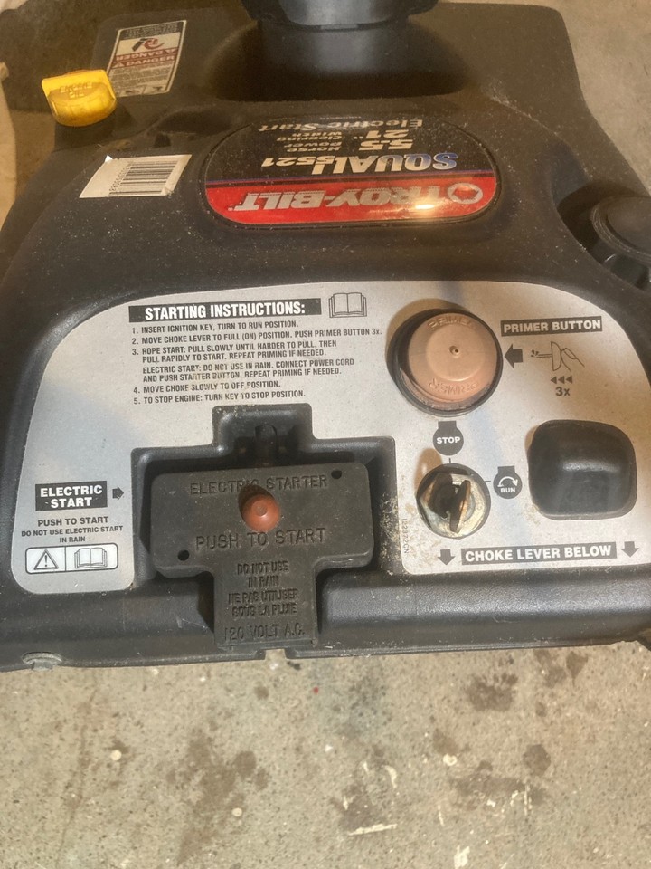 TROY - BILT 5.5 HP FOUR CYCLE ELECTRIC START SNOWBLOWER | eBay