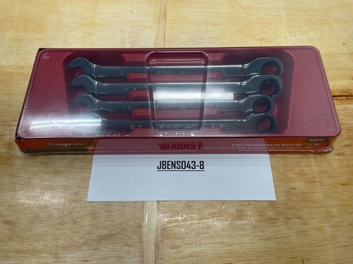 Snap-on Tools NEW 4pc SAE 0° Non-Reversing Ratcheting Combo Wrench Set ...