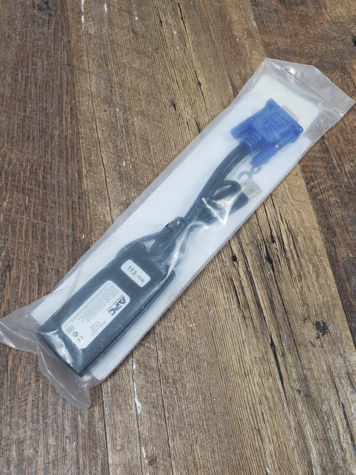 K77 ♻ APC AP5461 USB CAT5/IP KVM Switch Server Module Cable Adapter CIM ...
