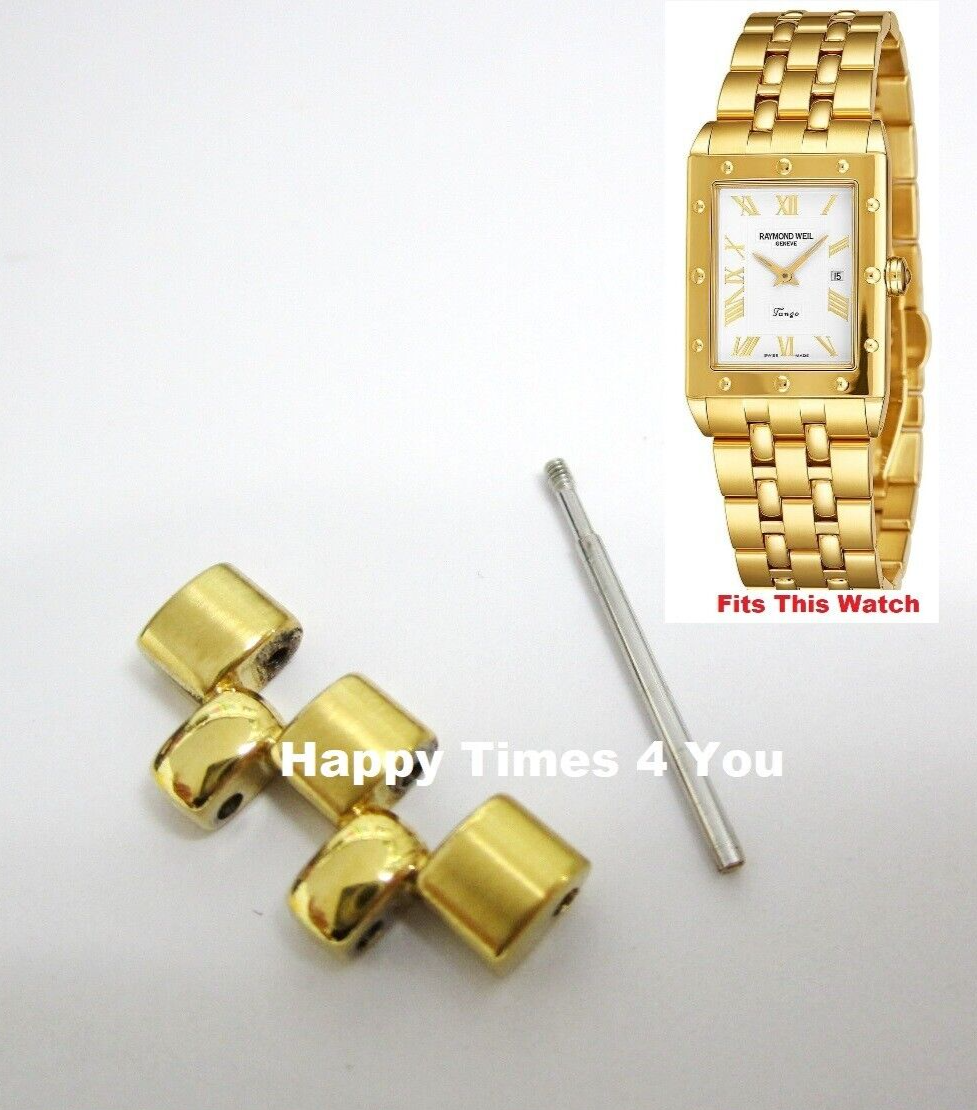 Raymond Weil 5381-P-00308 Tango Men's Gold Watch 1/2 Sizing Link | eBay