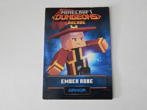 MINECRAFT DUNGEONS ARCADE EMBER ROBE ARMOR SERIES 2 #36/98 2022 XBOX ...
