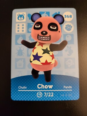 Chow - 368 - Series 4 - Authentic Animal Crossing Amiibo Card | eBay