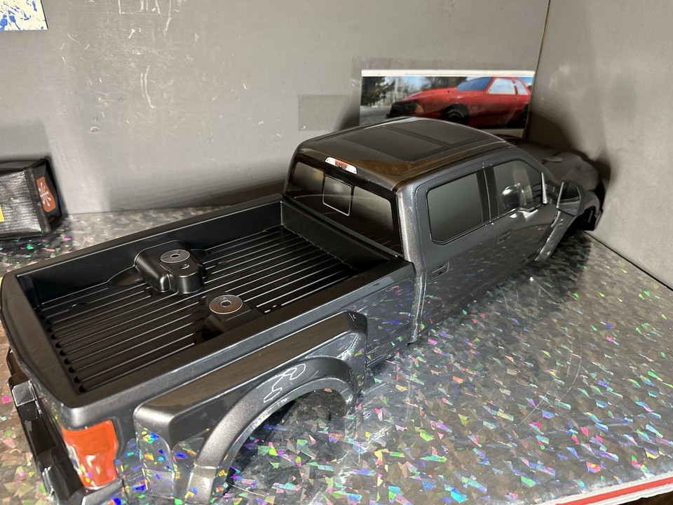 CEN Racing F0RD F-450 Complete Body Set Gray Painted Metallic Dually ...