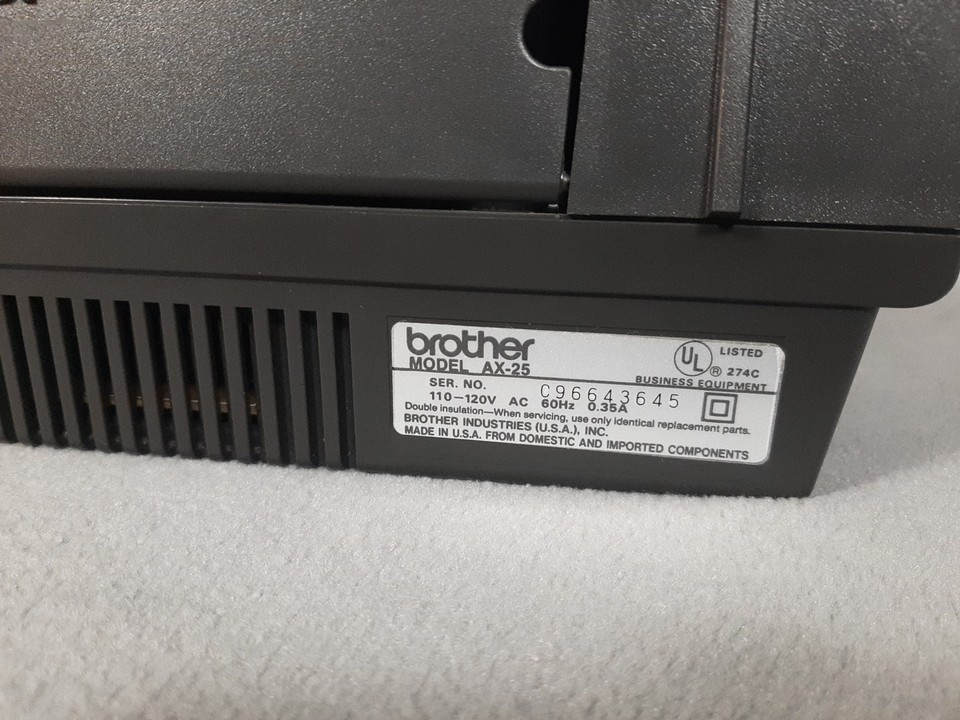 Brother Model AX-25 Electronic Typewriter w/ Extras Daisy Wheels Tested ...