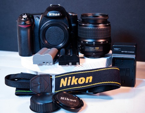 [2,874 Clicks] Nikon D50 CCD Sensor w/ AF-S Nikkor 18-55mm GII ED Lens ...