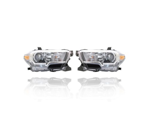 Headlight For 16-17 Toyota Tacoma W/ Halogen DRL Set 8111004260 ...