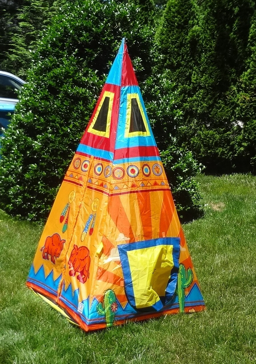 Pacific Play Tents Colorful large Indian Teepee - 36" x 36" x 67" | eBay