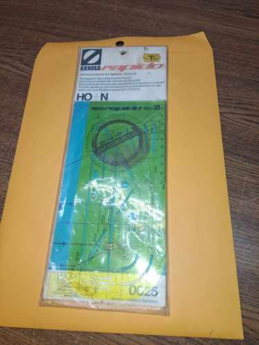 N scale ARNOLD RAPIDO #0025 Transparent Stencil for Control Panels NEW ...
