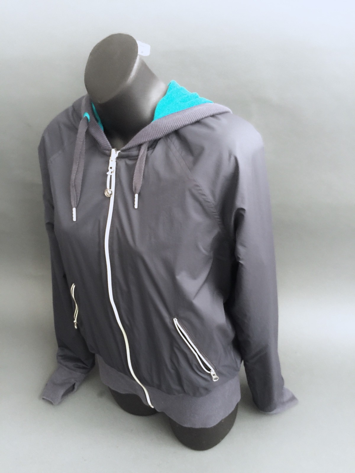 Lululemon Reversible Jacket Sz 6 Hot Gray Green Mediu… - Gem