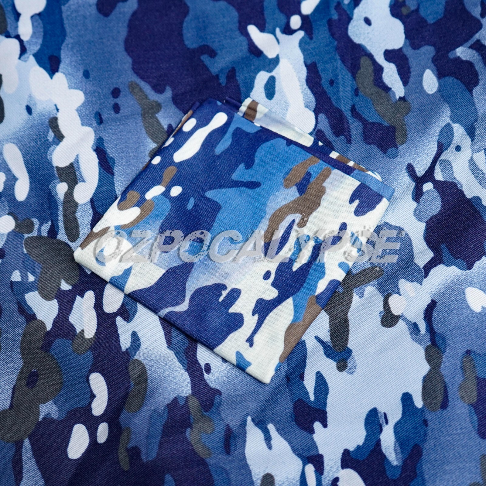 Blue Camouflage Neck Gaiter - Tactical Cadet Outdoor RAAF GPU Air Force ...
