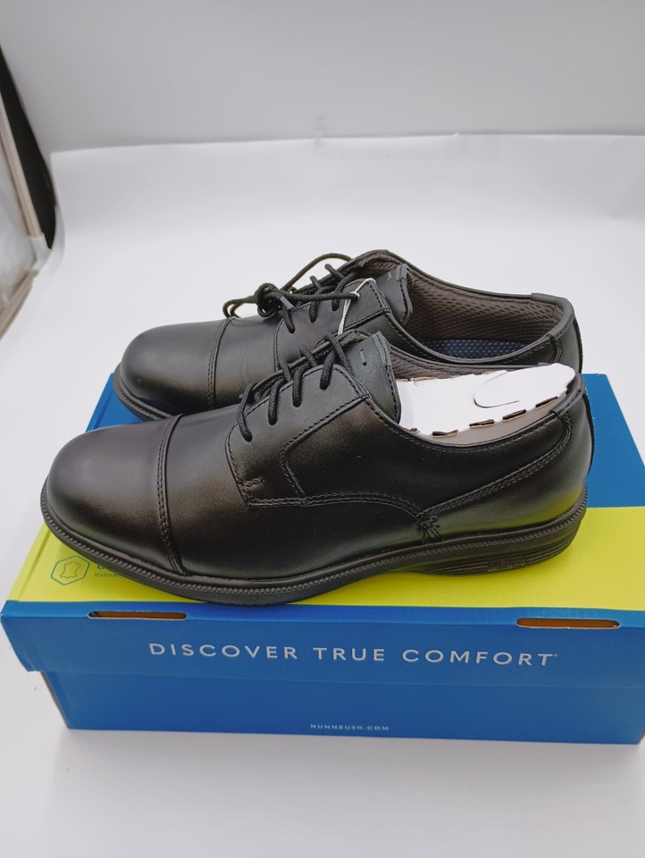 SIZE 13 W NUNN BUSH MELVIN ST STREET OXFORDS KORE TECHNOLOGY BLACK LEATHER 84716 | eBay