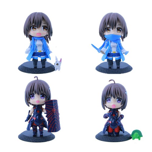4PCS 10cm(3.9") BOFURI Maple Sally Anime Collection Gift PVC Figure Toy ...