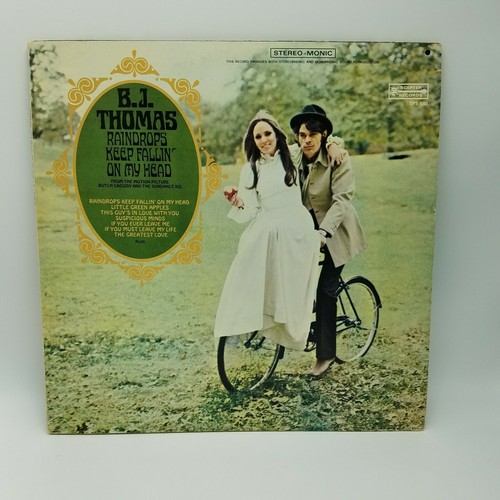 B. J. THOMAS ~ Raindrops Keep Fallin' On My Head ~ 1969 Vinyl LP Stereo ...