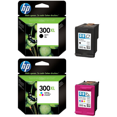 HP 300XL BK + COL XL ORIGINAL HP DeskJet D2500 DeskJet D2600 Photosmart ...