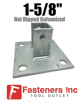 4774G P2072ASQ Square Post Base 1-5/8" for Unistrut Channel Hot Dip ...