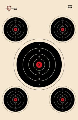 Bulls Eye Targets - 5Up Bullseyes (HW) (100 Target Pack) | eBay