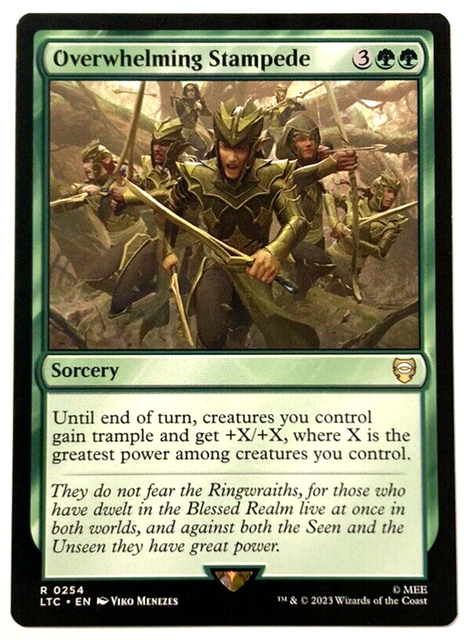 MTG Overwhelming Stampede Tales of Middle-earth Commander 254 Regular ...