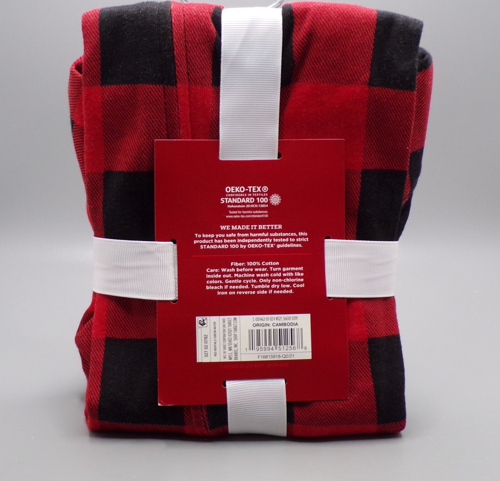 Red & Black Buffalo Check Baby One Piece Sleeper Wondershop Size 3-6 ...