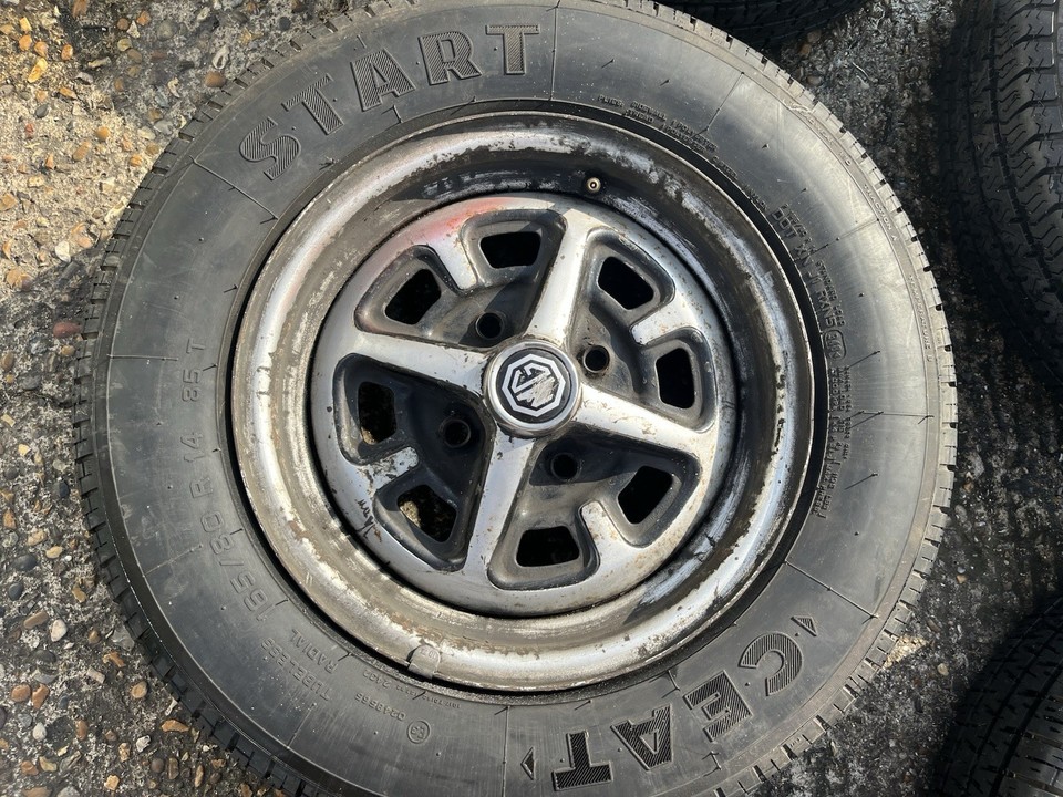 MGB Rostyle Wheels X 5 With Good Tyres | eBay UK