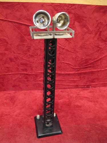 MARX O GAUGE FLOOD LIGHT SEARCHLIGHT TOWER #416 black~ untested | eBay