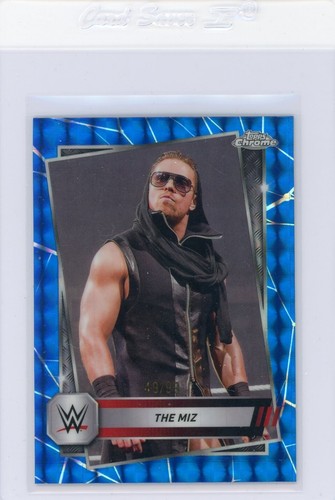 2025 Topps Chrome WWE THE MIZ Blue Geometric Refractor /99 #141 | eBay