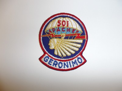 e1449 Korea US Army 501 PIR Geronimo Airborne Parachute Infantry ...
