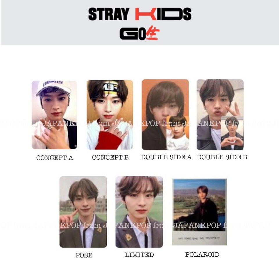 Stray kids GO LIVE GOLIVE ALBUM PHOTO CARD Bang chan Lee know Han ...