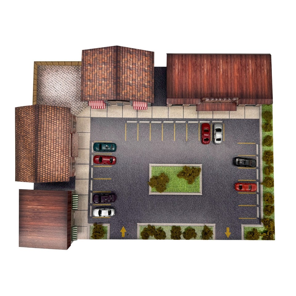N Scale Building Kit Scale Starter Small Town Model Kit, Fits Micro ...