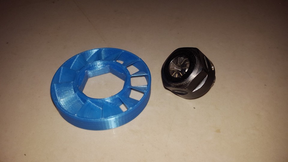 Chip Debris Fan for ER20 Collet Nut CNC Milling Chuck Holder Lathe ...