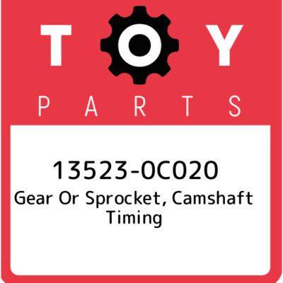13523-0C020 Toyota Gear or sprocket, camshaft timing 135230C020, New ...