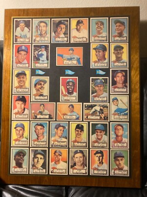 1952 Topps Brooklyn Dodgers Wall Display | eBay
