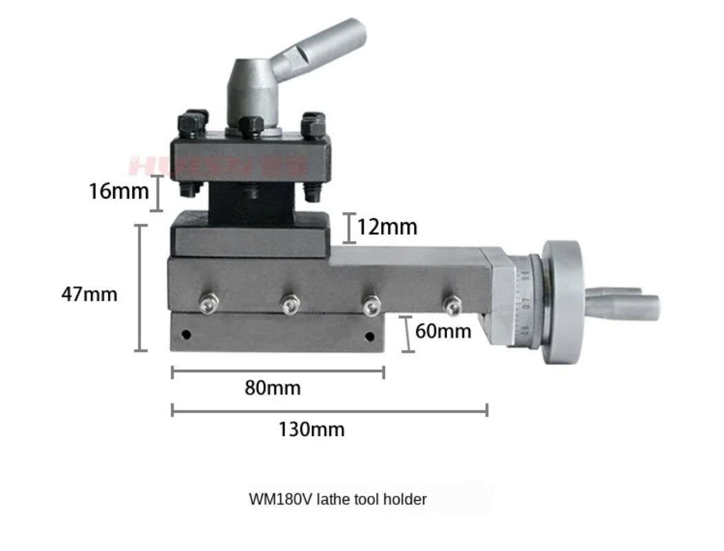 180 210 Lathe Tool Post Wm180V /PL180V/Square Tool Post Lathe ...
