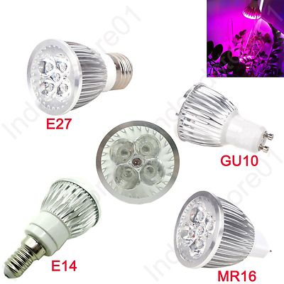 E27 E14 GU10 GU5.3 LED Plants Grow Light Lamp Bulb Veg Flower ...