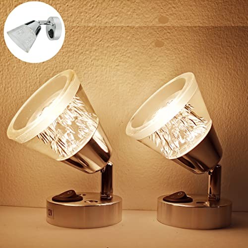 12v Reading Light with Switch - Small RV Bedside Lamp - Boat Lighting ...
