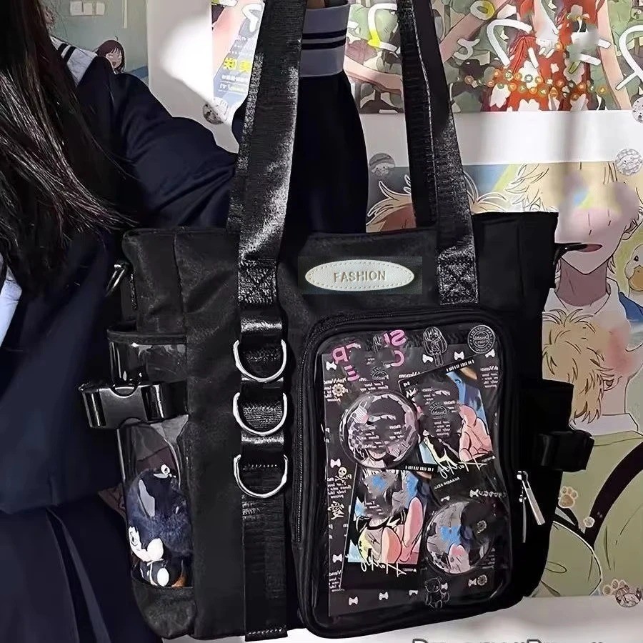 Japanese Transparent Ita Bag Large Capacity Shoulder Crossbody Tote ...