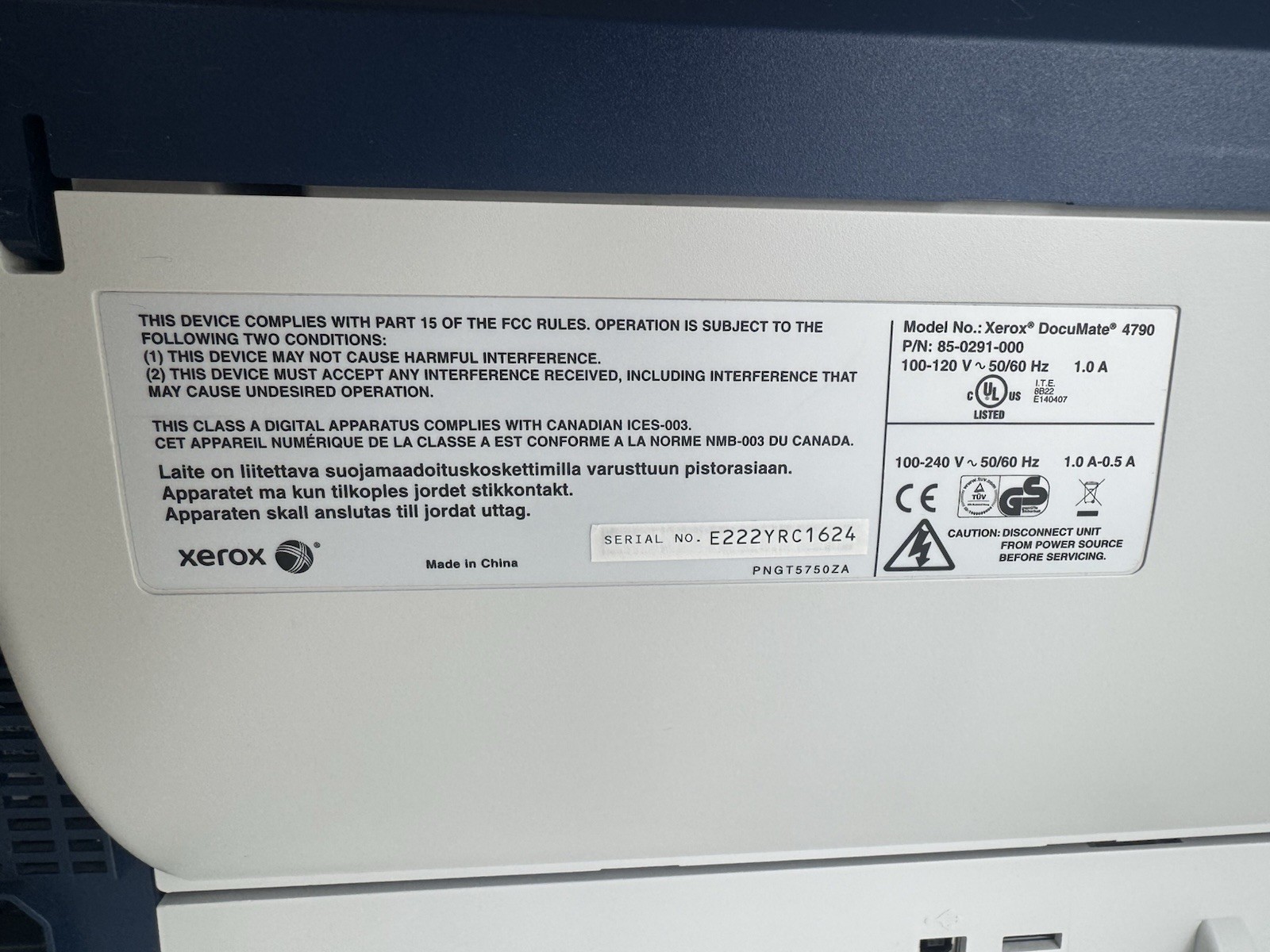 Xerox DocuMate 4790 Document Scanner 785414113231| eBay