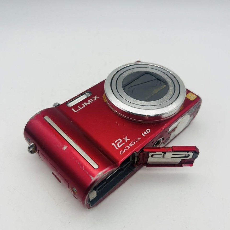 Panasonic LUMIX DMC-TZ7 10MP Compact Digital Camera Red Tested Japan ...