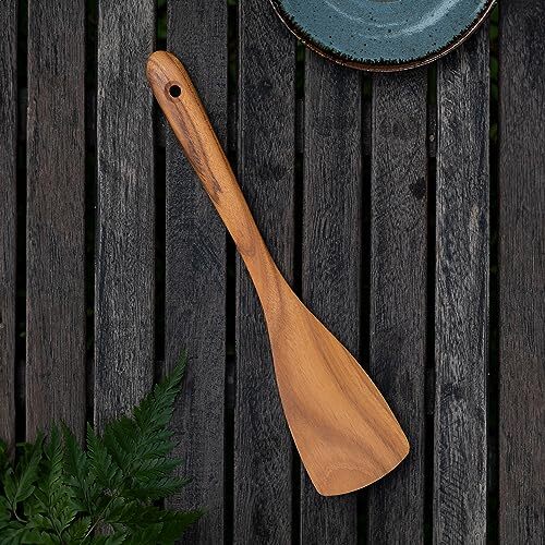 FAAY Teak Wooden Turner, Saute Paddle, Spatula, Compact - XL Size ...