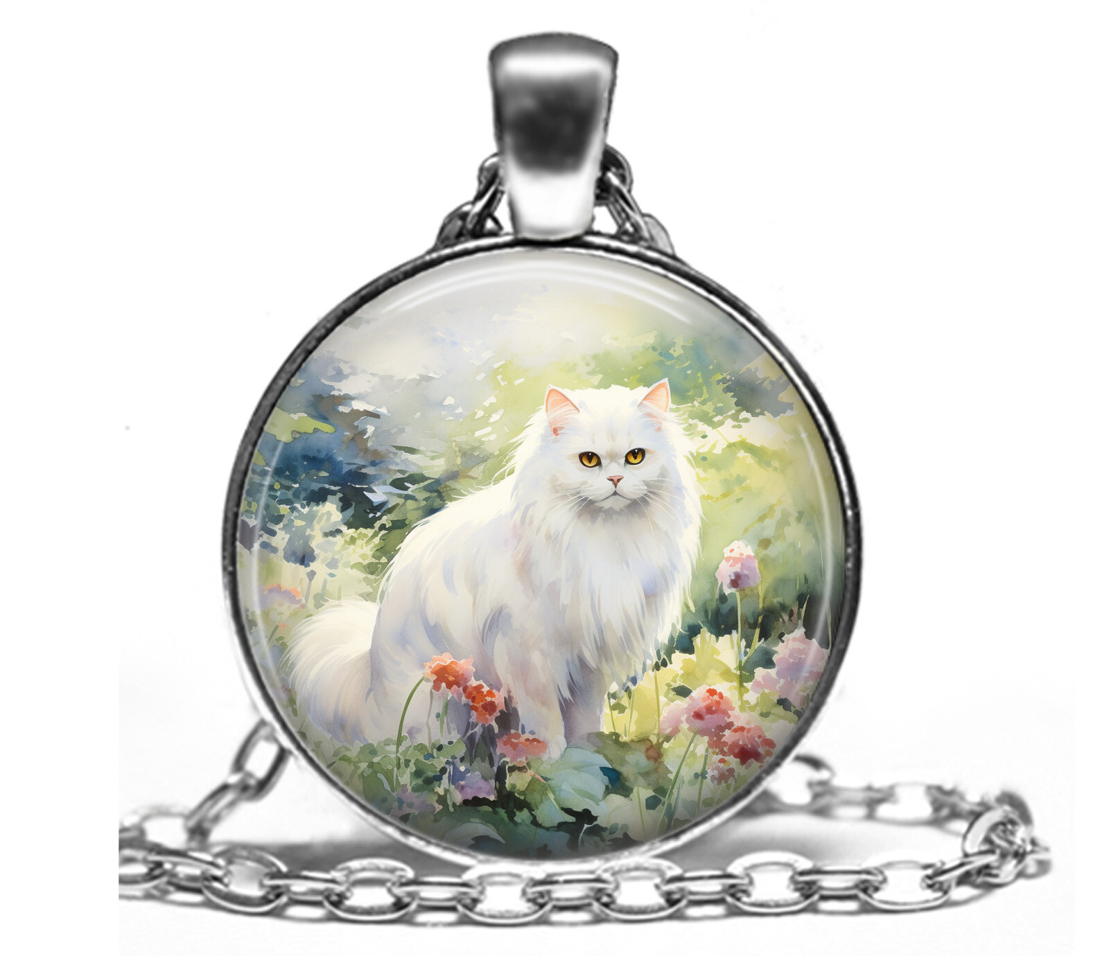 Persian Kitty Cat Pendant Necklace Furbaby PurrBaby Mom Gift Shirazi ...