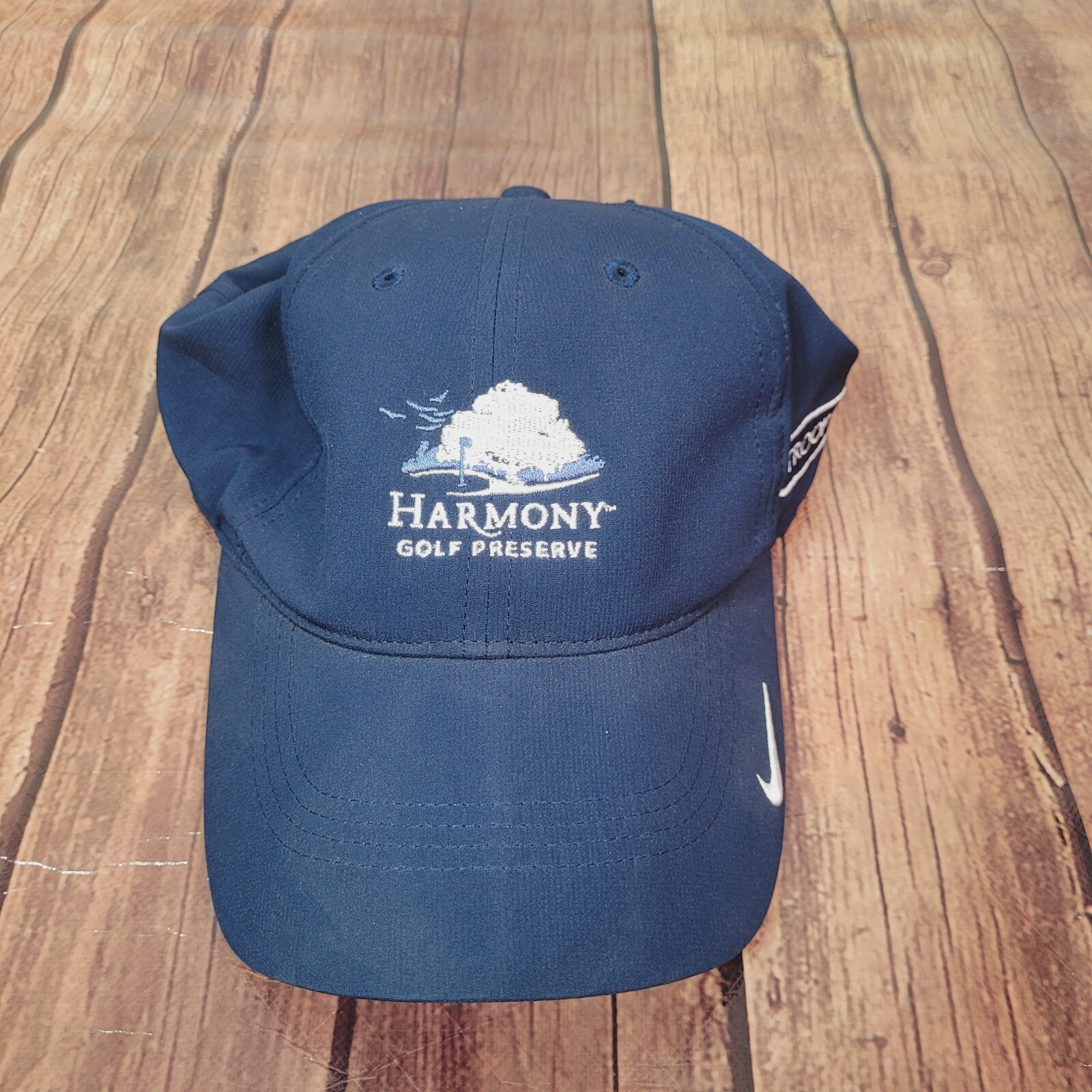 Nike Mens Hat Blue OS Harmony Golf Preserve Logo Adjustable Troon Golf ...