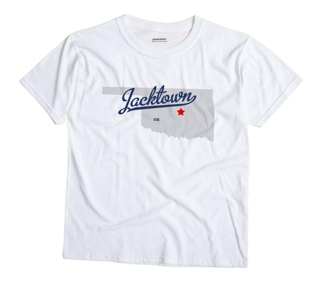 Jacktown Oklahoma OK T-Shirt MAP | eBay