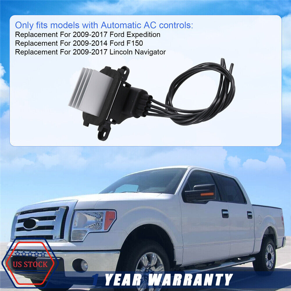 Blower Motor Control Resistor Regulator with connector Fit:Ford F-150 ...