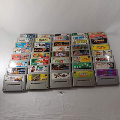 NINTENDO Super Famicom SFC Lot of 40 All Unpopular Games NTSC-J Tested ...