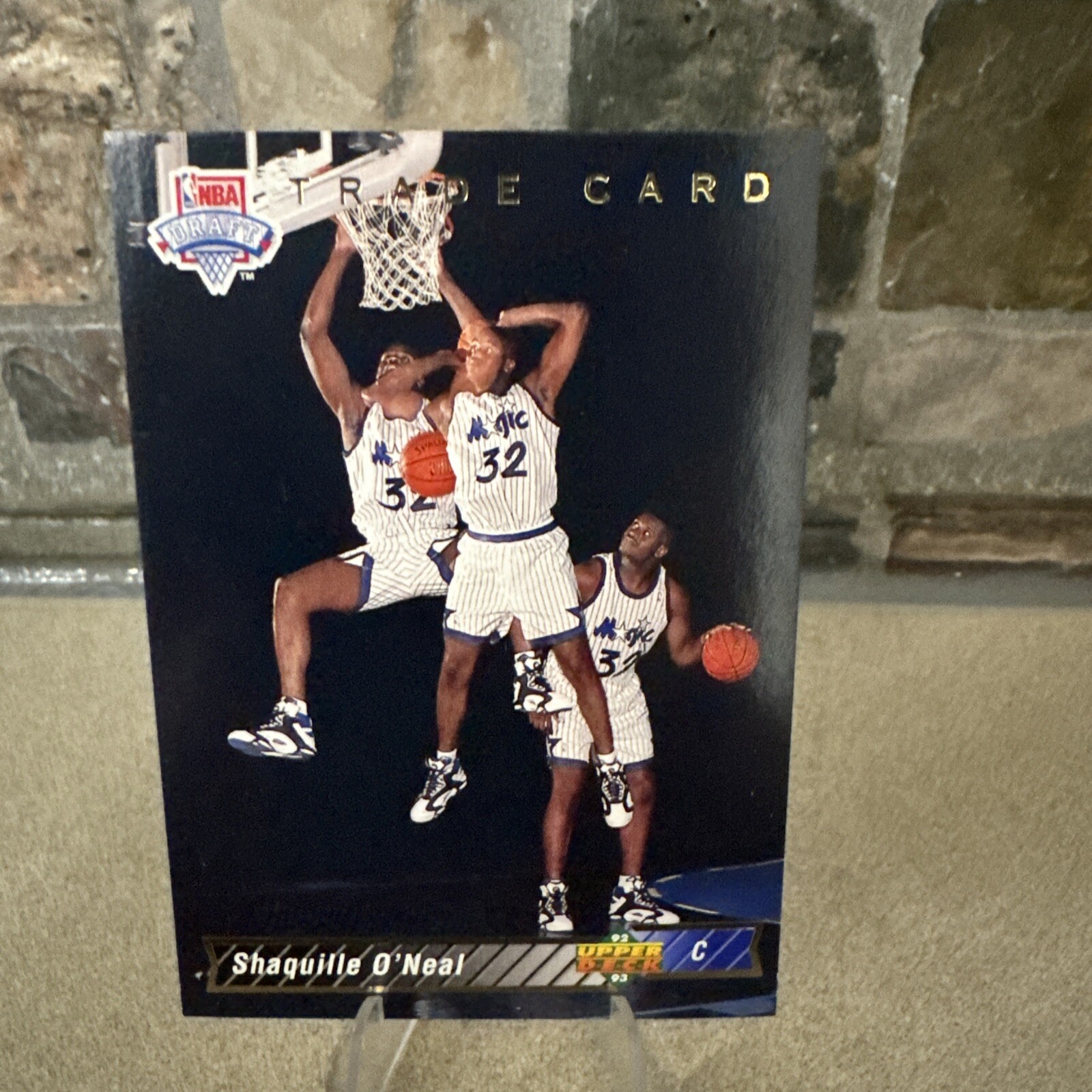 1992-93 Upper Deck NBA Draft Trade Card Rookie #1b Shaquille O'Neal RC ...