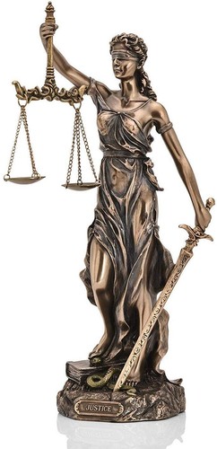 Bronze Lady Justice/ Blind Lady Scales of Justice Statue Law Lawyer ...