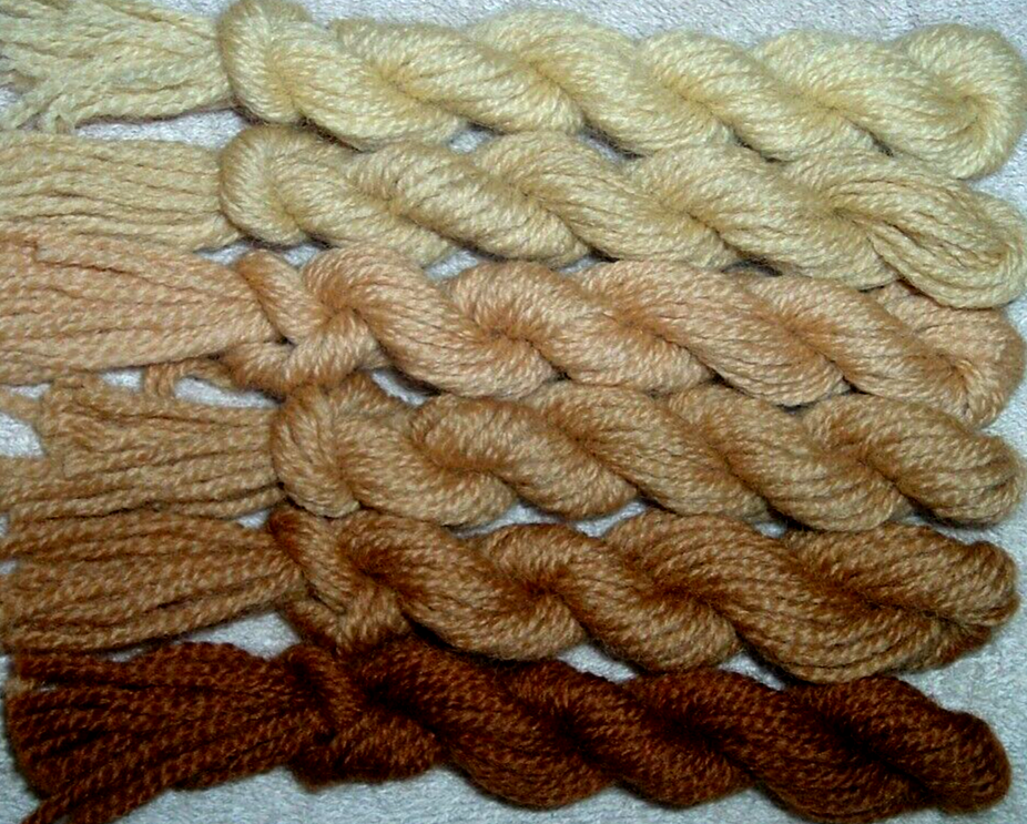 Paternayan Wool 3ply Persian Yarn Needlepoint Crewel 740 Tobacco Gold ...