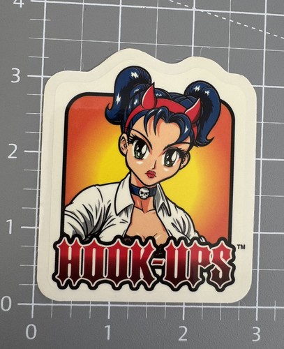 Hook Ups Sticker Rare vintage Devil Horns | eBay