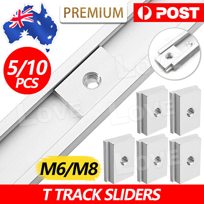 5/10pcs T Track T-Slot Slider Miter Aluminium Alloy Jig Tool ...